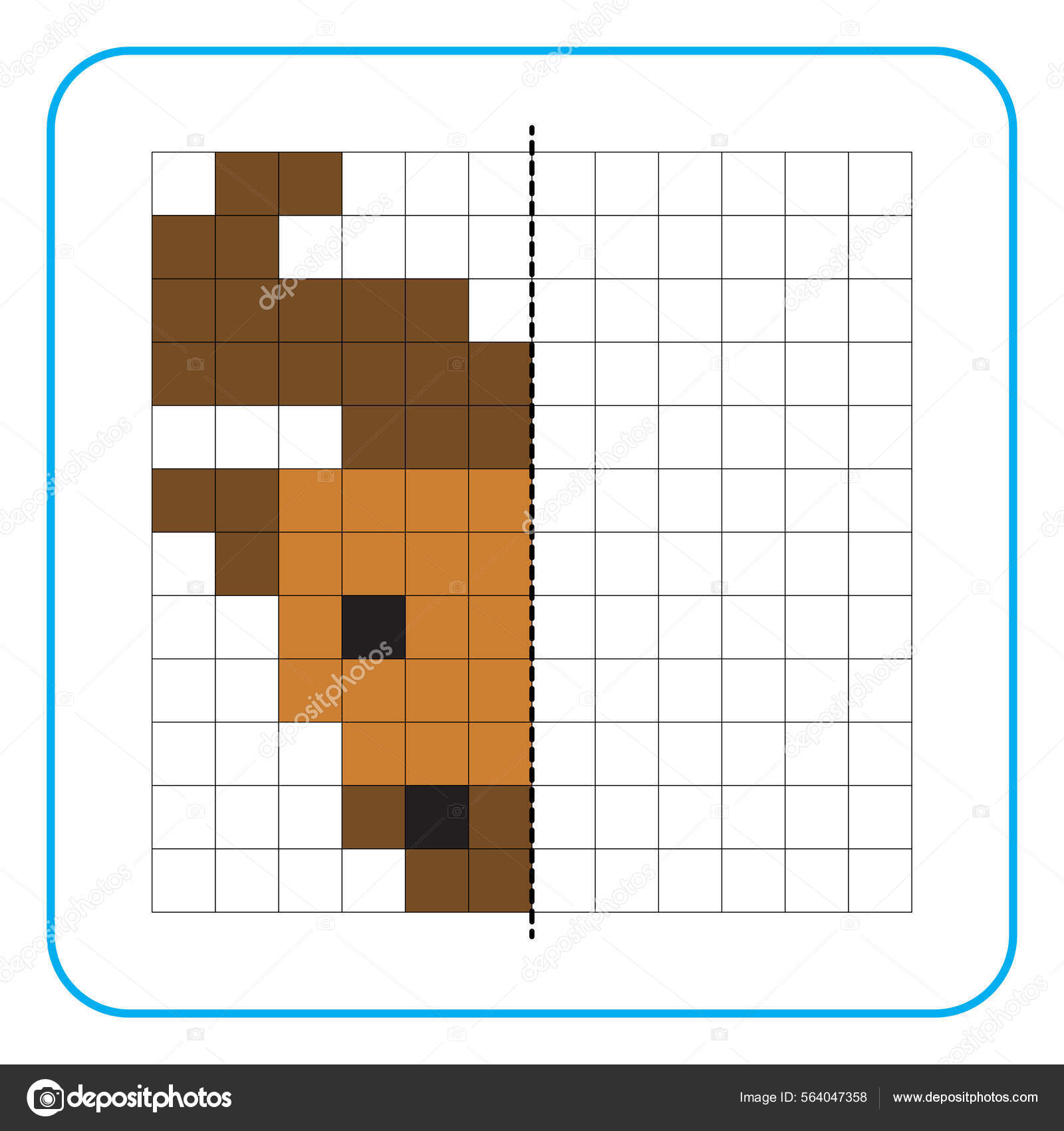 Simple Pixel Art On Grid