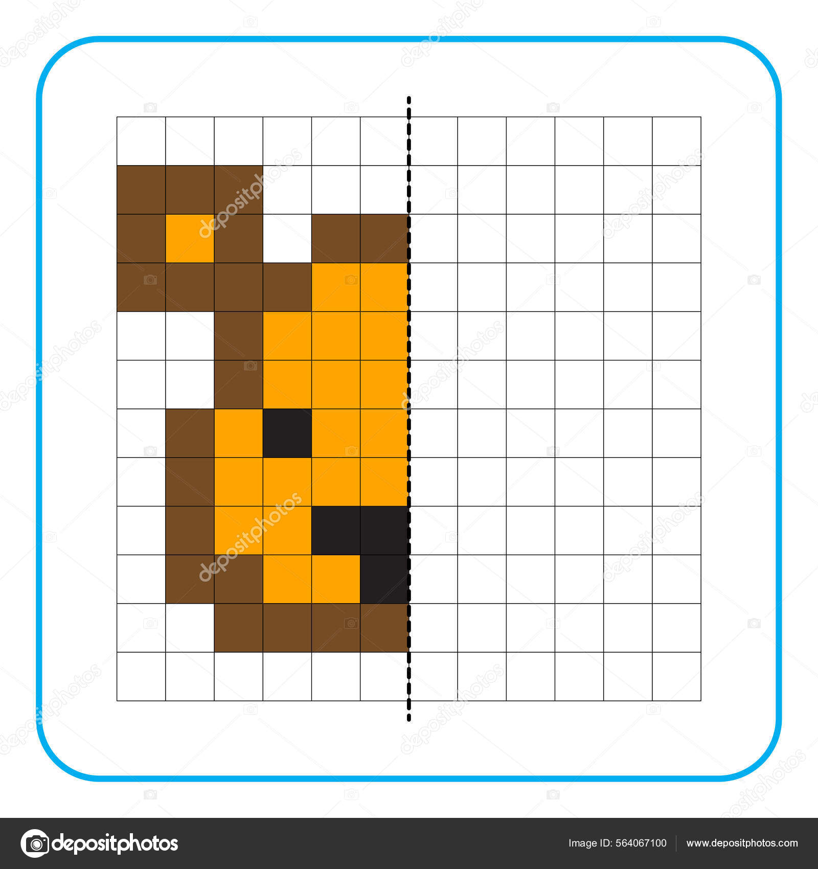 Simple Pixel Art On Grid