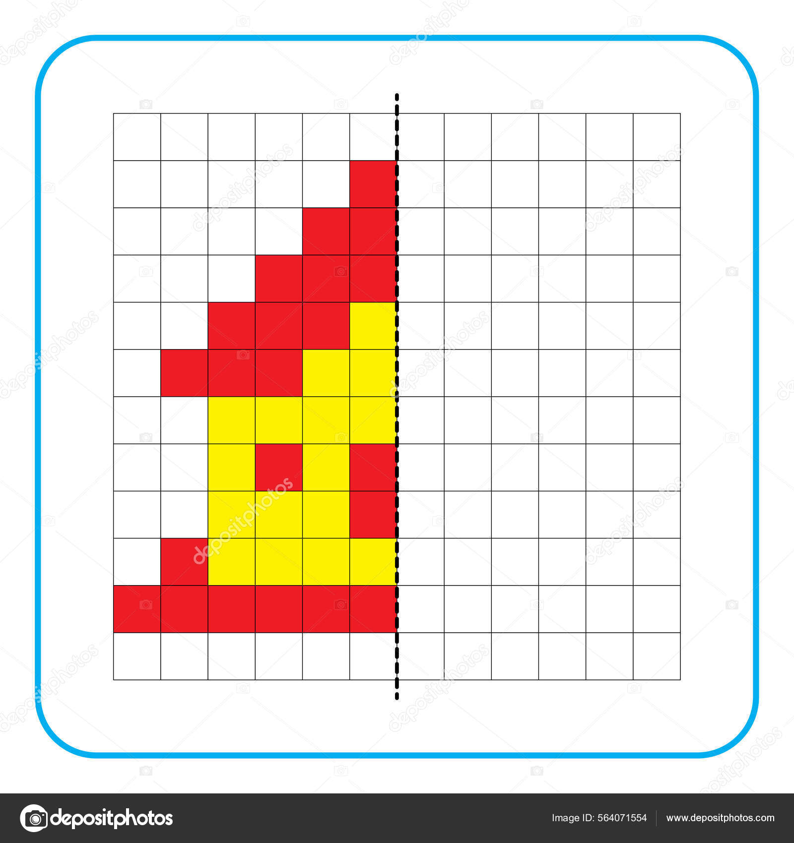 Grid Coloring Pages Worksheets For Students