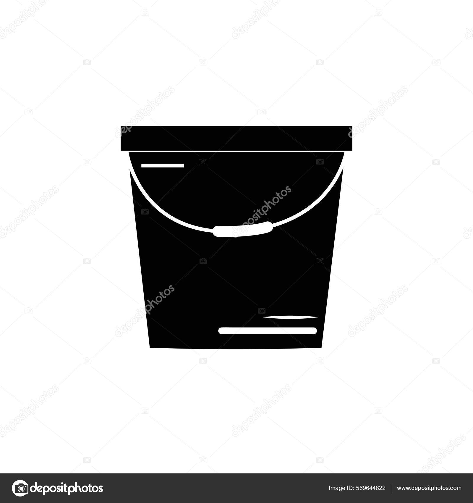 Bucket Icon Logo Vector Design Template Stock Vector Image by ...