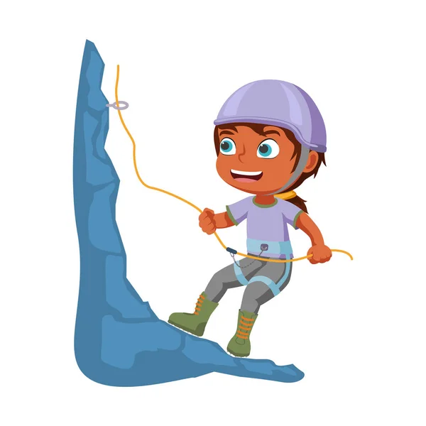 Cartoon Abseiling Clipart