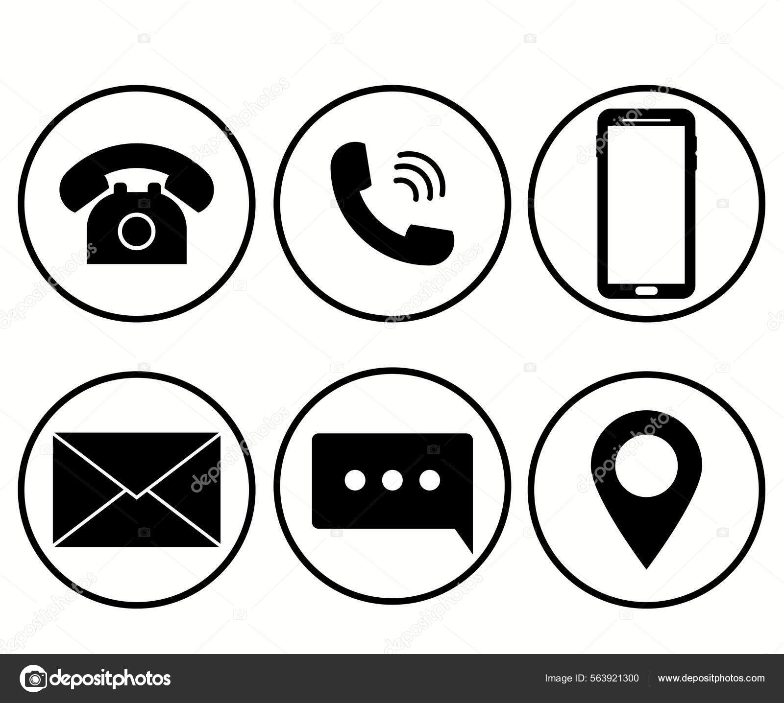Contact Line Icons. For Mobile and Web. Contains such icons as ...