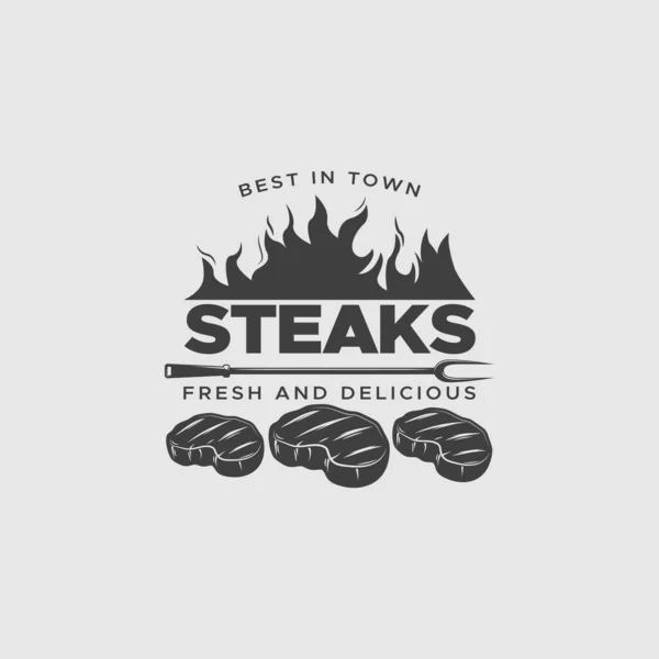 Food Menu Themed Vector Design Beef Steak Meat Chicken Etc Stock Vector ...
