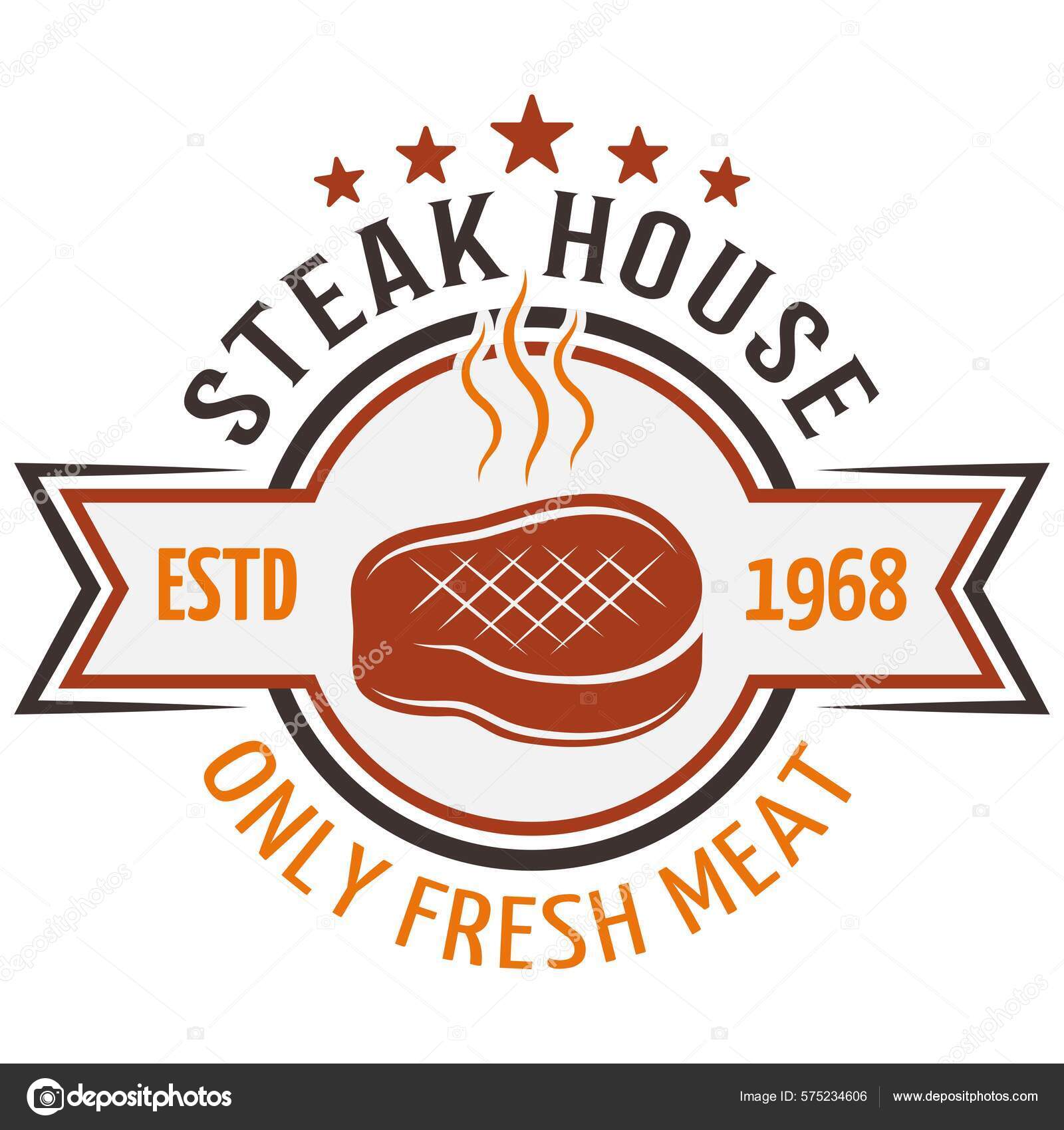 Food Menu Themed Vector Design Beef Steak Meat Chicken Etc Stock Vector ...