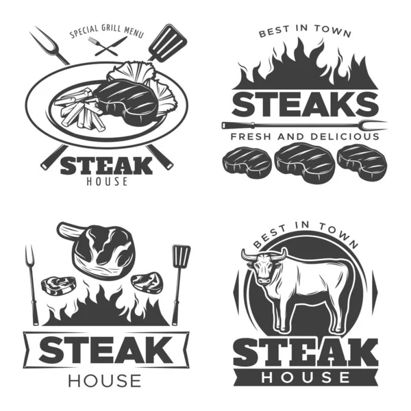 Food Menu Themed Vector Design Beef Steak Meat Chicken Etc Stock Vector ...
