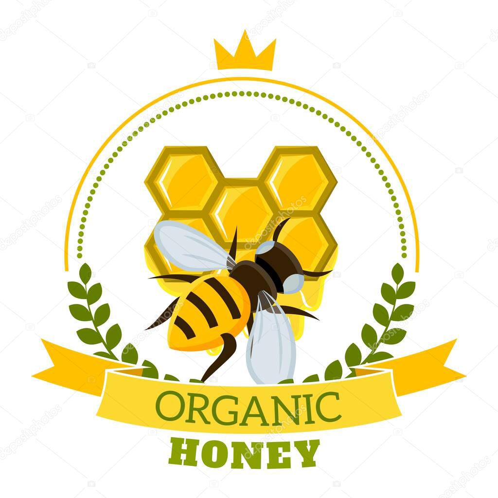 Diseño vectorial con temática de miel adecuado para logotipos o marcas ...