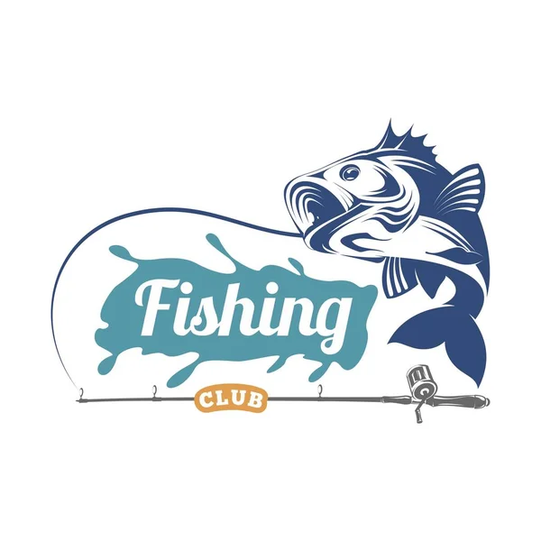 Simple Fishing Themed Vector Logo Design Stock Vector by ©logobrandku ...