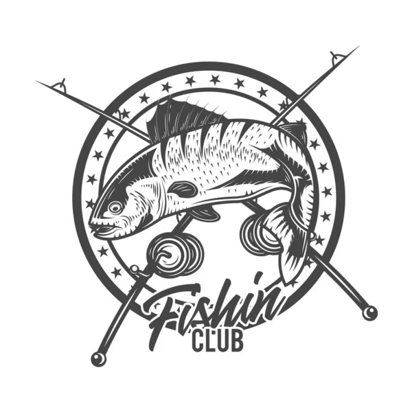 Simple Fishing Themed Vector Logo Design Stock Vector by ©logobrandku ...