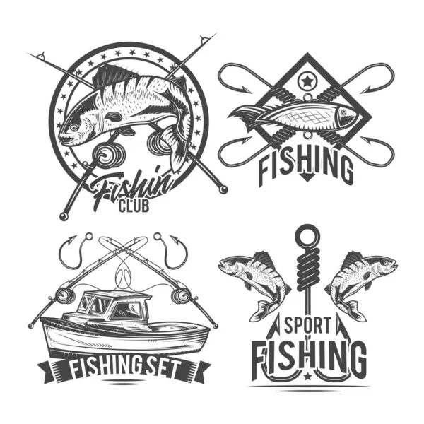 Simple Fishing Themed Vector Logo Design Stock Vector Image by ...