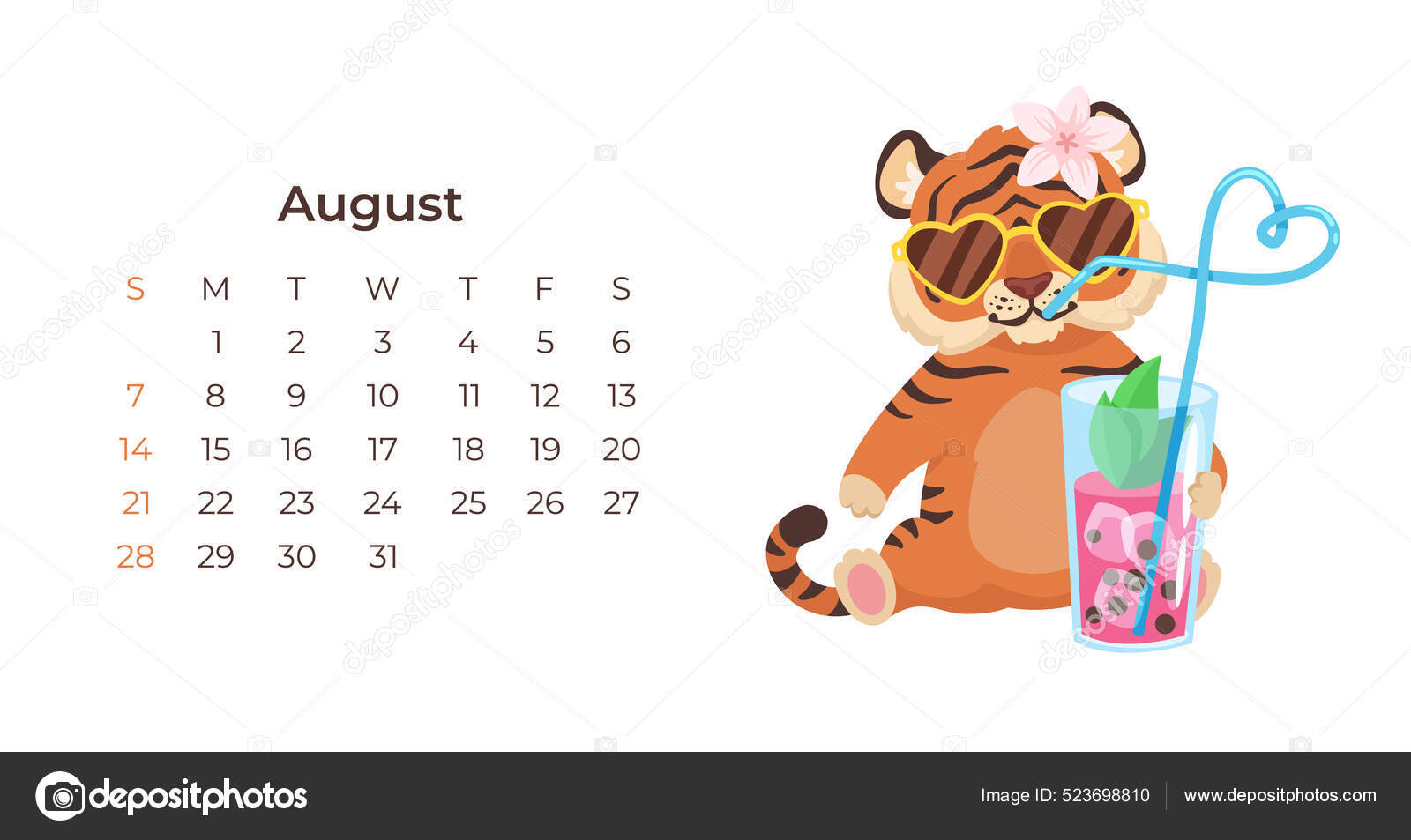Fun August 2022 Calendar Printable