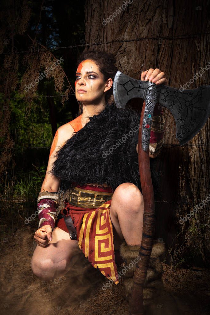 WARRIOR WOMAN. CHARACTERIZATION. COSPLAY. COSTUME. 2022