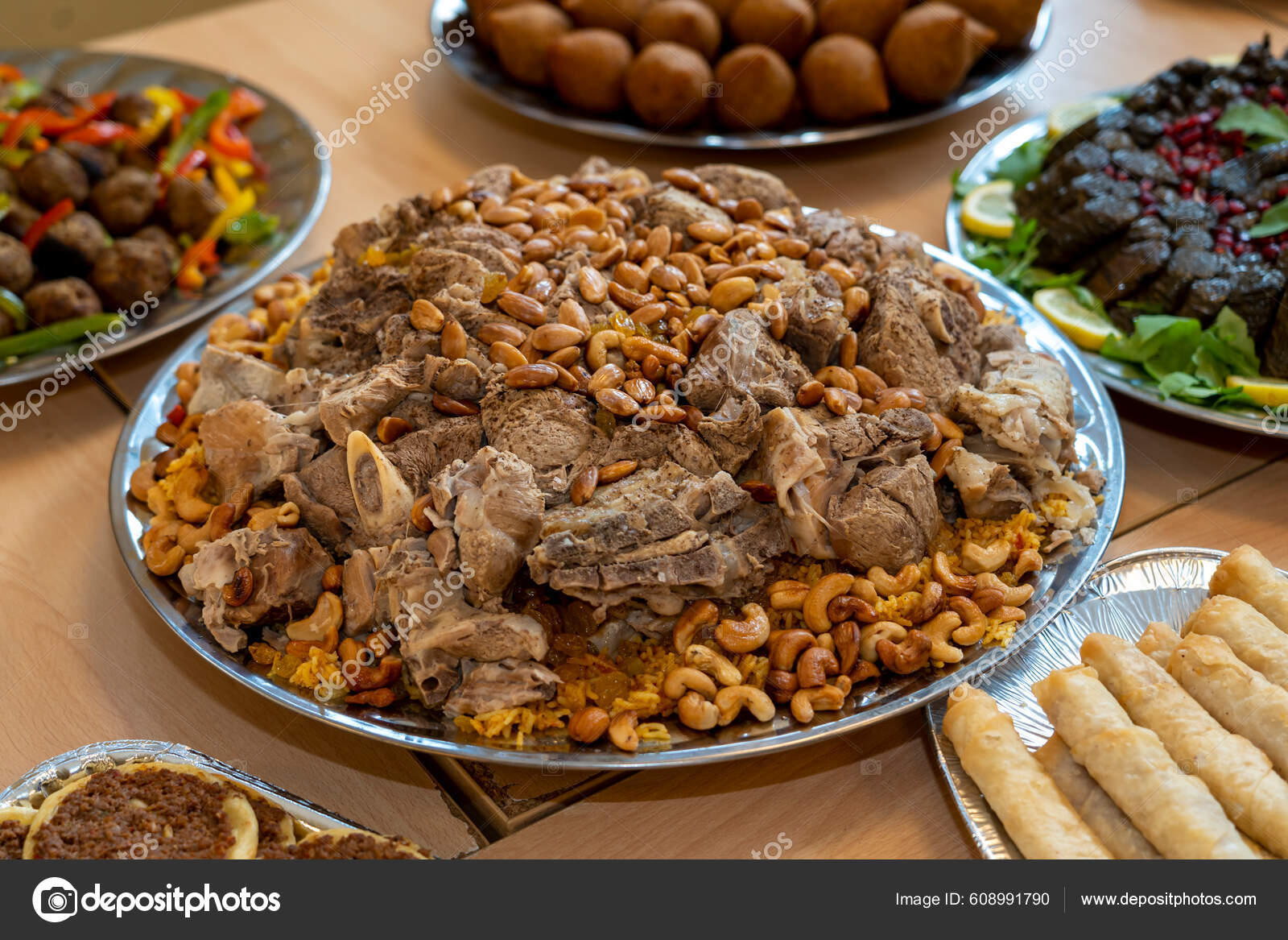 Kabsa Makbus Mandi Lamb Beef Meat Close Stock Photo by ©omarpersonal ...