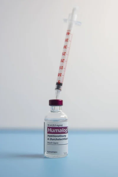 Insulin Injection Syringe Arranged Humalog Insulin Injection Solution ...