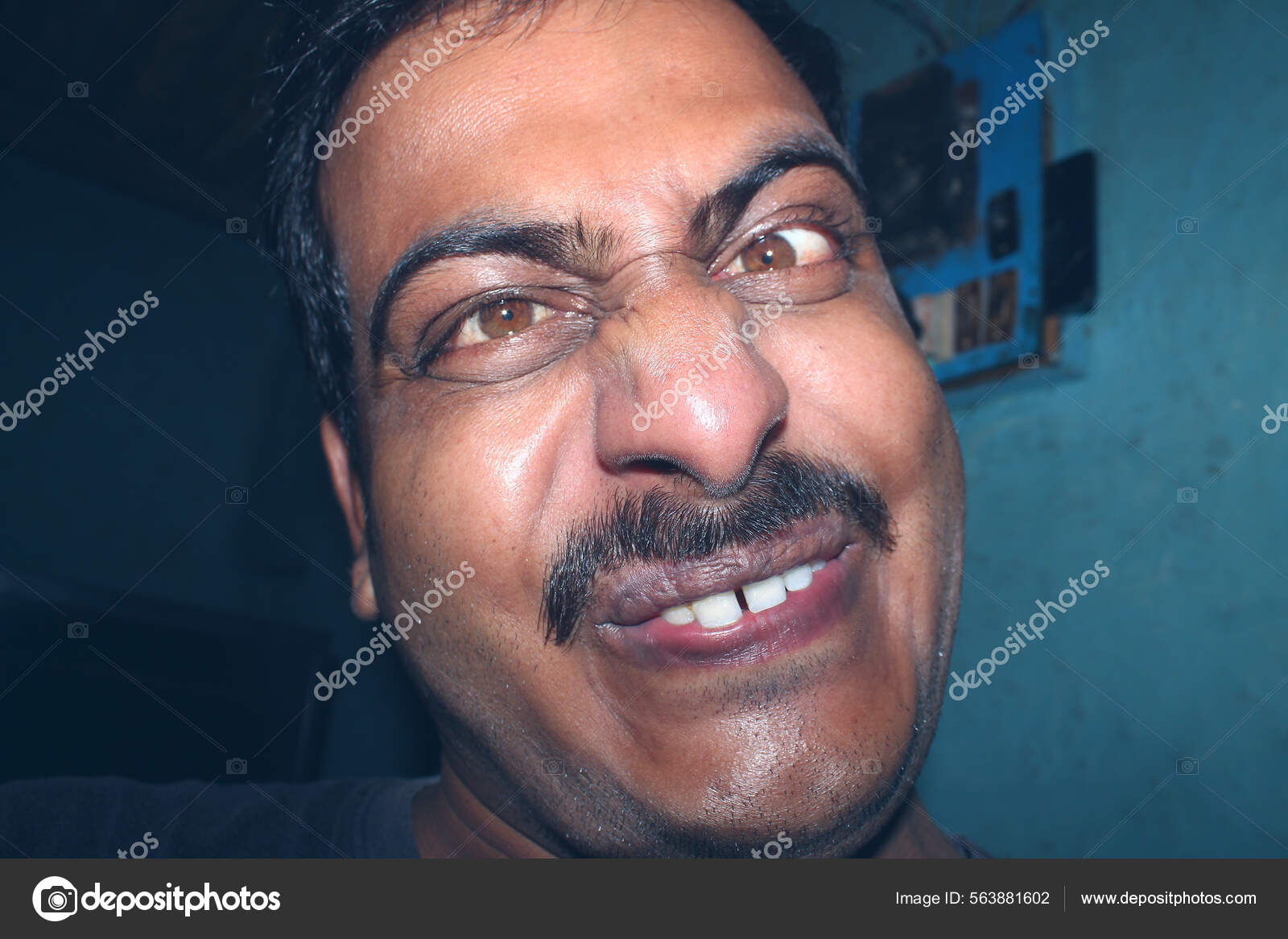 Indian Asian Man Making Noise House Copy Space — Stock Photo © imgcanon ...