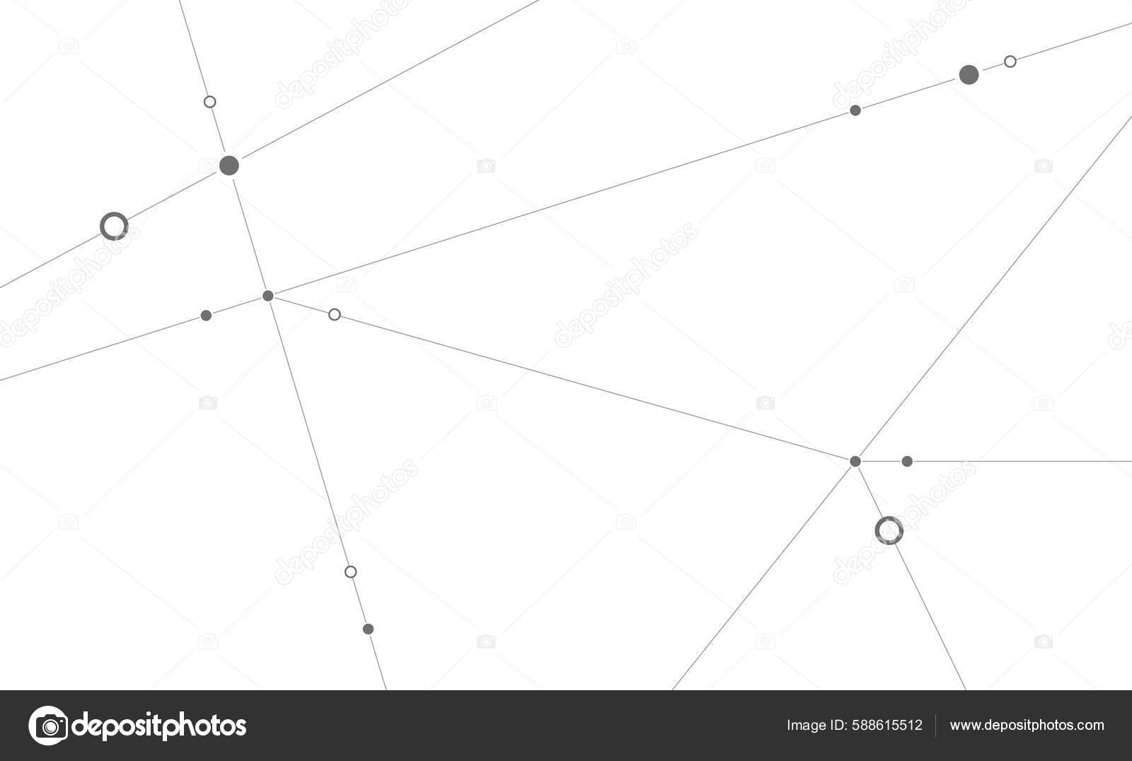 Simple Polygonal Structure Network Connected Dots Lines Background ...