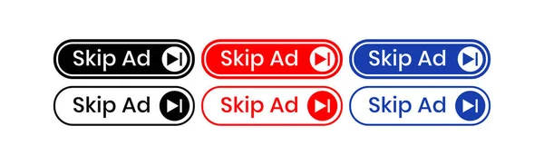 Skip Button Icons Sign Design Vector Collection Set Symbol Social Stock ...