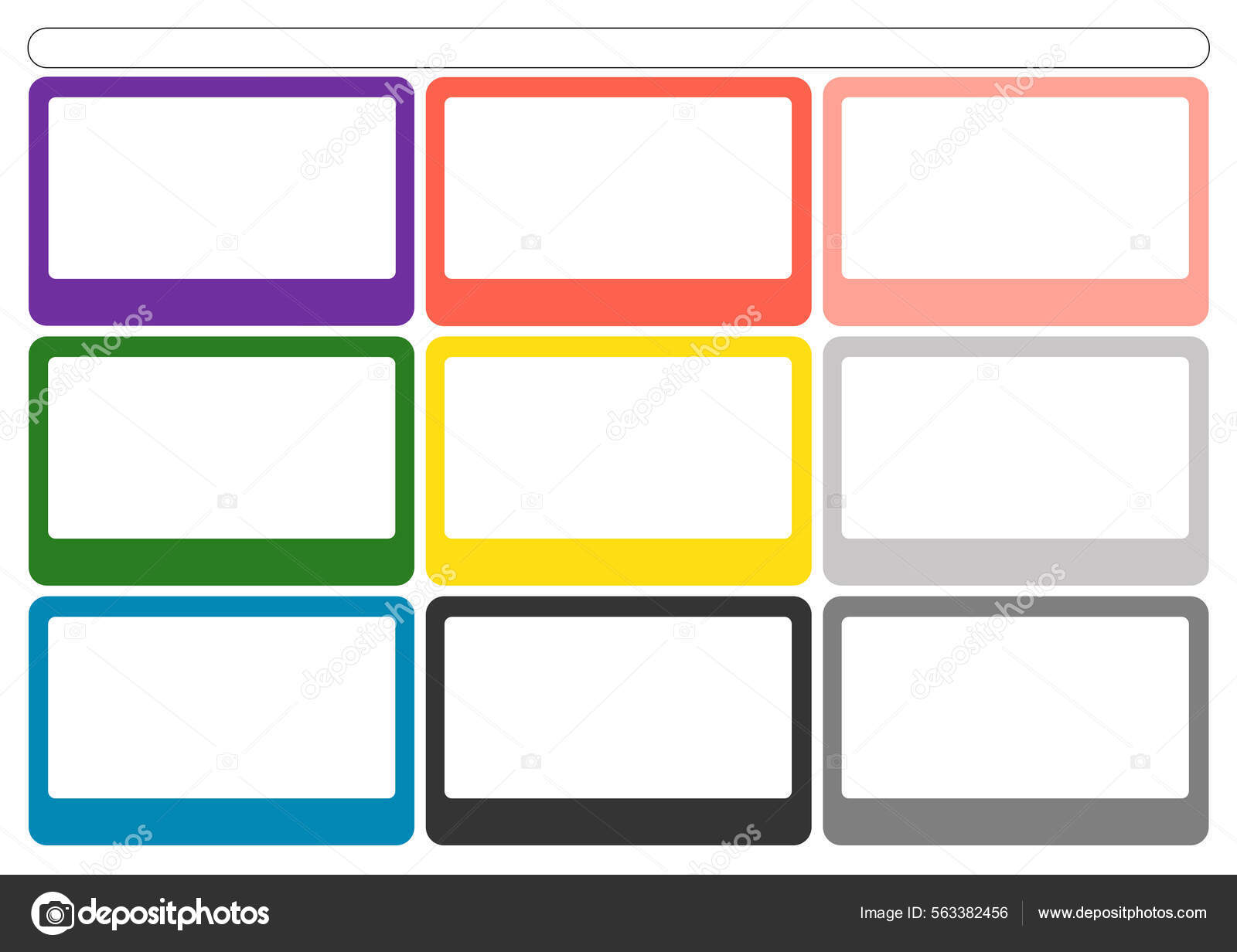 Badan Penglihatan Tata Letak Kosong Feng Shui Syle Visi Frame — Foto ...