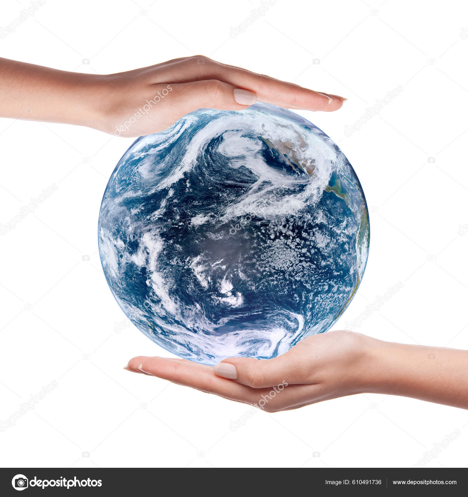 Two Hands Holding Earth