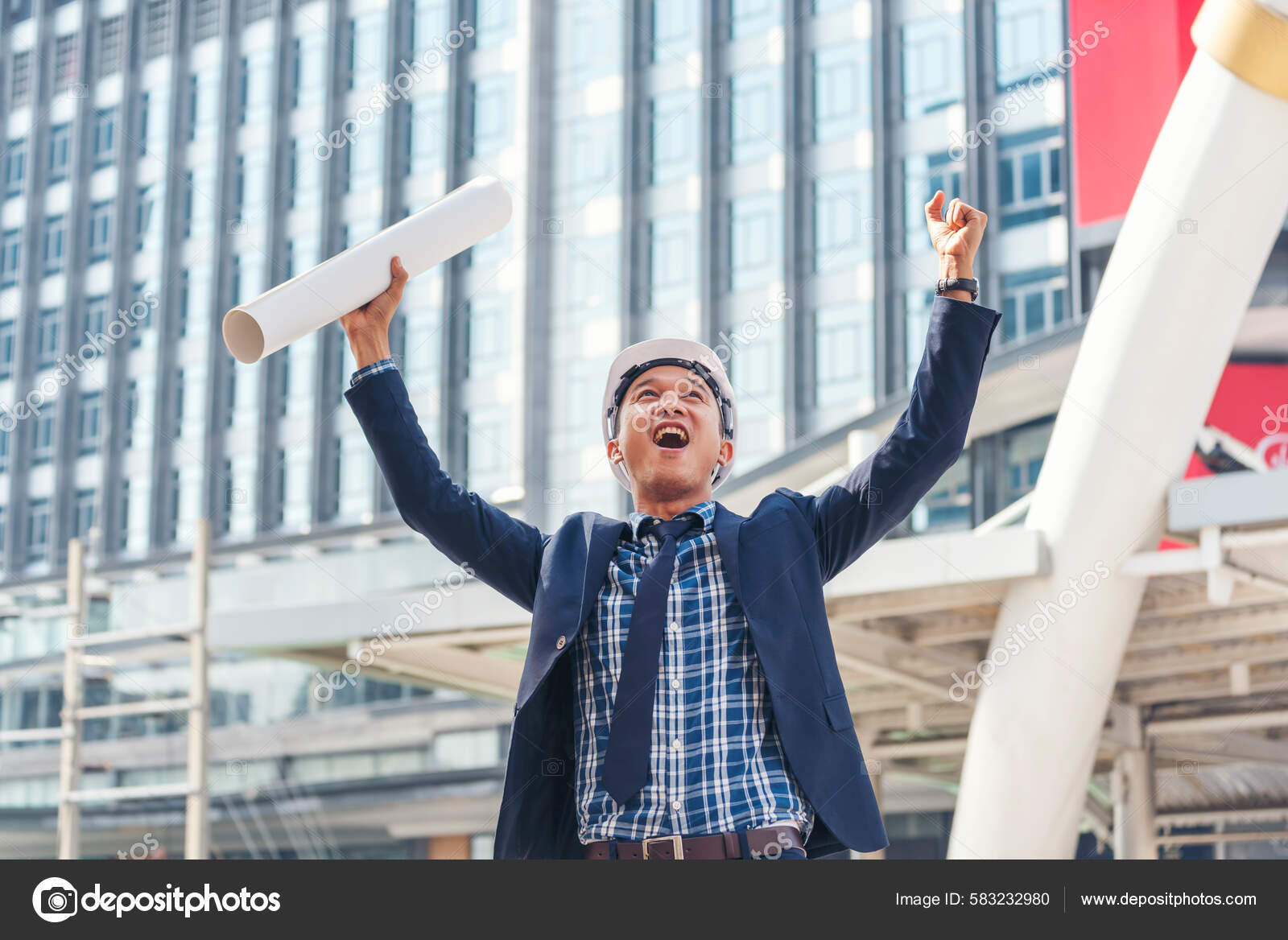 Leadership Businessman Positive Motivation Engineering Victory ...