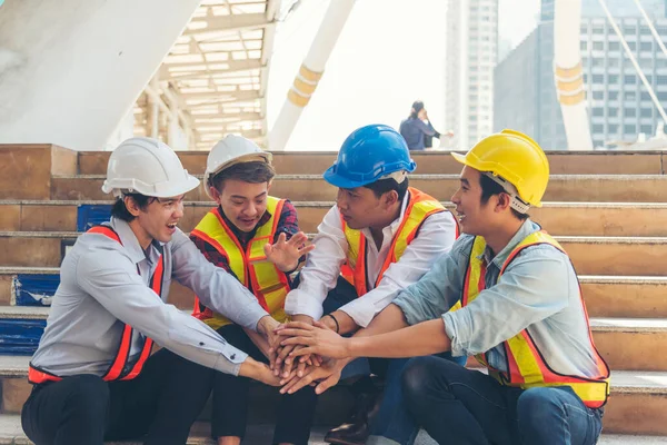 Partner Business Trust Teamwork Partnership. Industry contractor fist ...