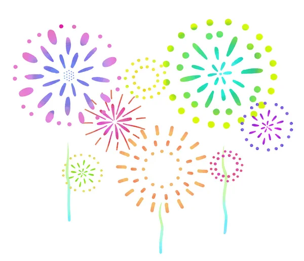 Frame Illustration Fireworks Portrait Orientation Stock Vector by ©hare ...