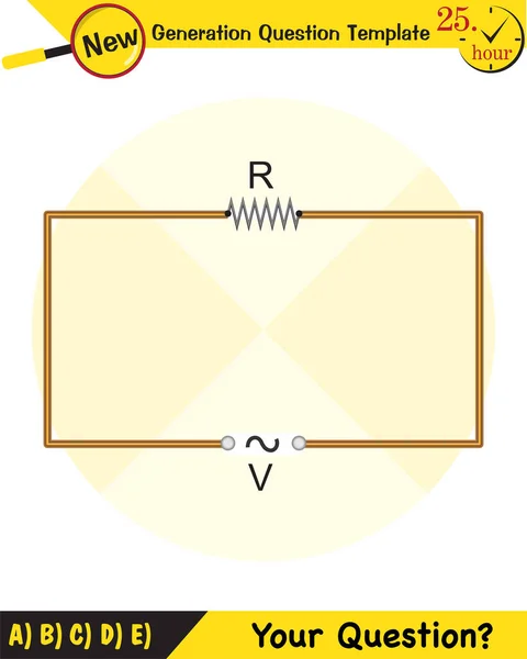 F sica, motor el ctrico simple, corriente alterna y transformadores, plantilla de pregunta de pr ...