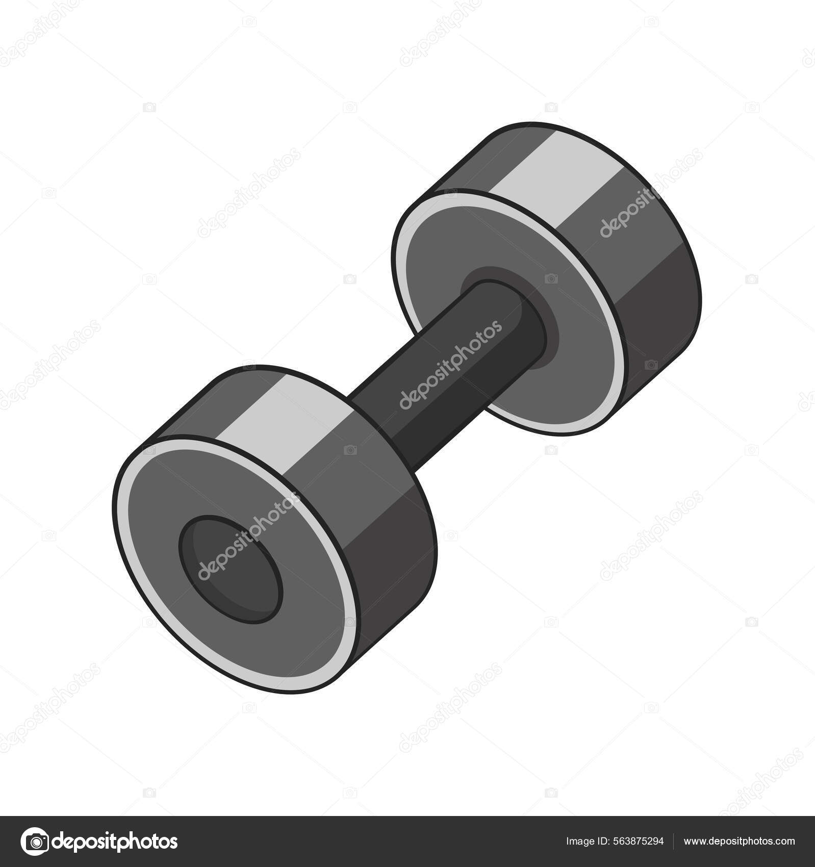 Mancuerna Estilo Dibujo Vector Aislado Ilustración Objetos Dibujados ...