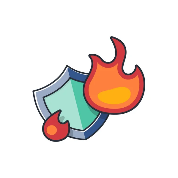 Collection Colored Thin Icon Fire Making Magnifying Glass Science ...