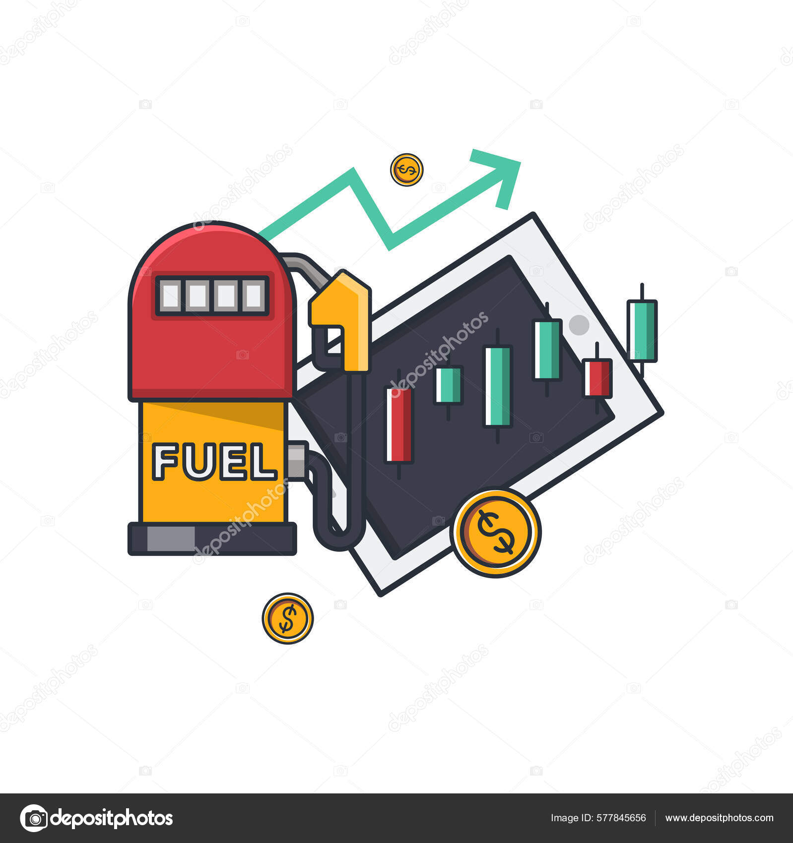 Collection Colored Thin Icon Energy Trading Market Gas Station Business ... Collection Colored Thin Icon Energy Trading Market Gas Station Business ...
