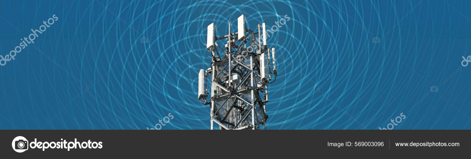 Transmission Tower Radiation Banner Format — Stock Photo © Pictograph ...