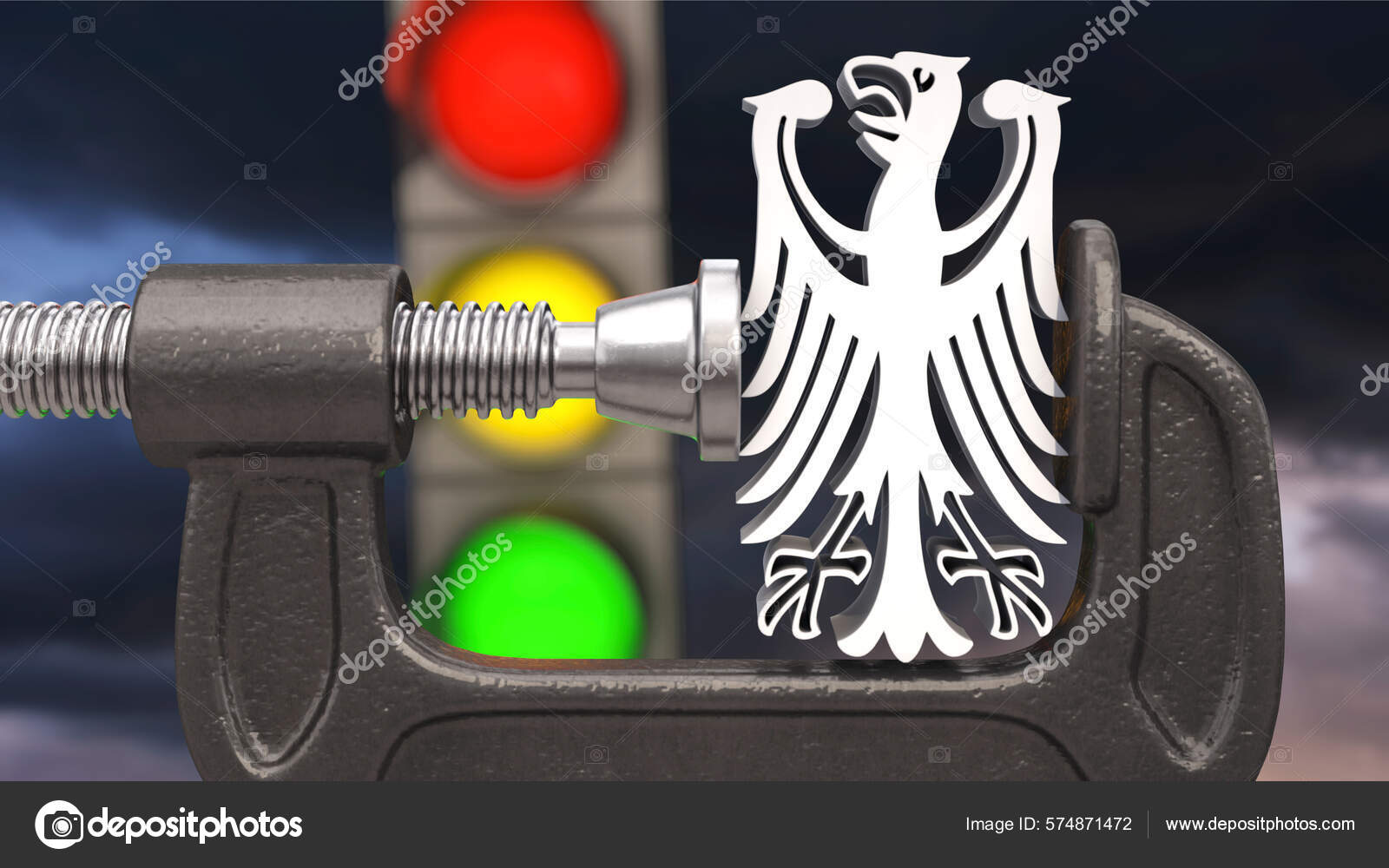 German Traffic Light Government German Ampelkoalition Choking Country ...
