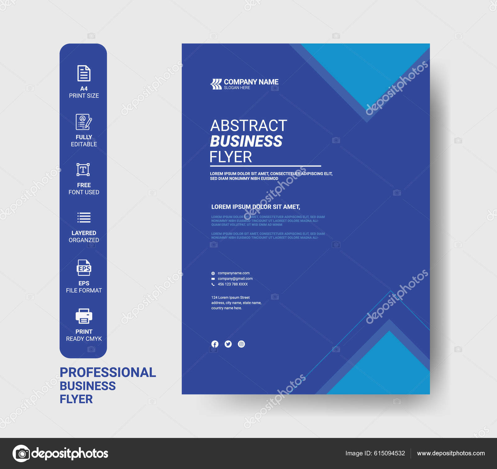 Template Vector Design Brochure Posters Corporate Presentations ...