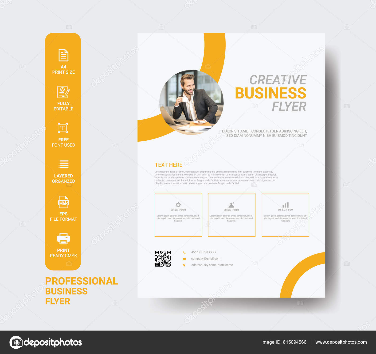 Template Vector Design Brochure Posters Corporate Presentations ...