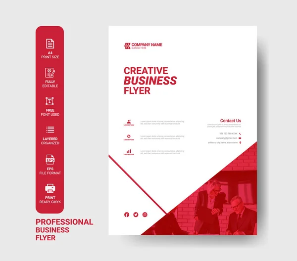 Desain Vektor Templat Untuk Brosur Poster Presentasi Perusahaan ...