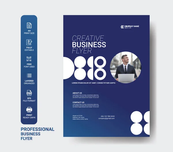 Desain Vektor Templat Untuk Brosur Poster Presentasi Perusahaan ...