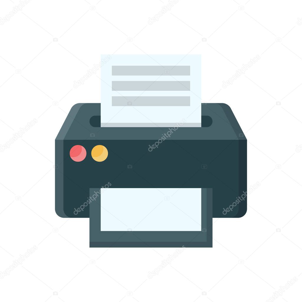 ilustración del vector de la impresora sobre un fondo transparente ...