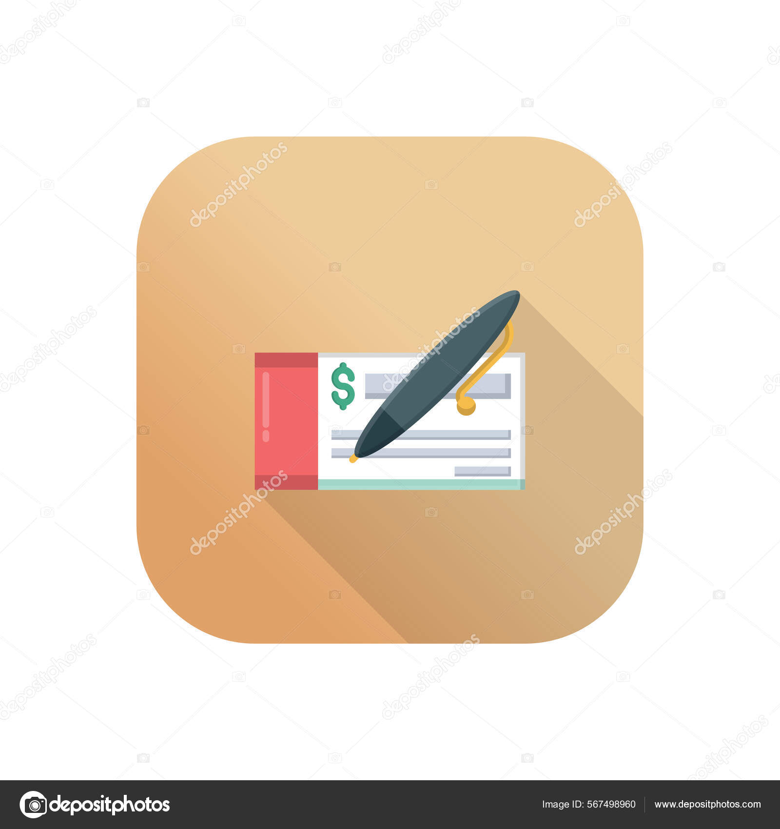 Cheque Sign Vector Illustration Transparent Background Premium Quality ...