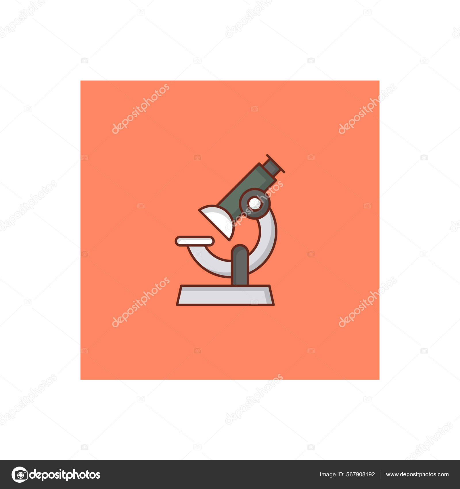 Microscope Vector Illustration Transparent Background Premium Quality ...