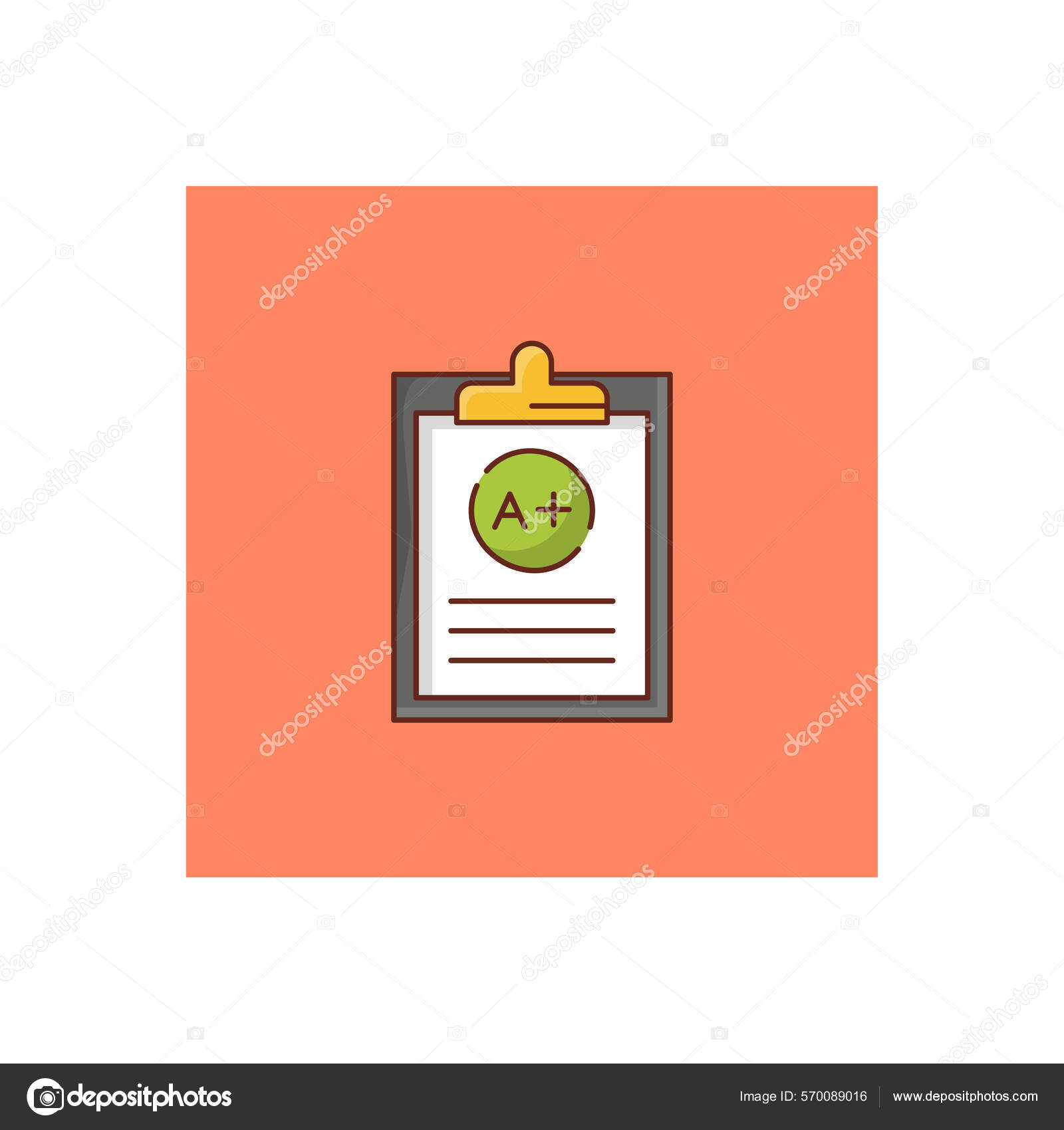 Marksheet Vector Illustration Transparent Background Premium Quality ...