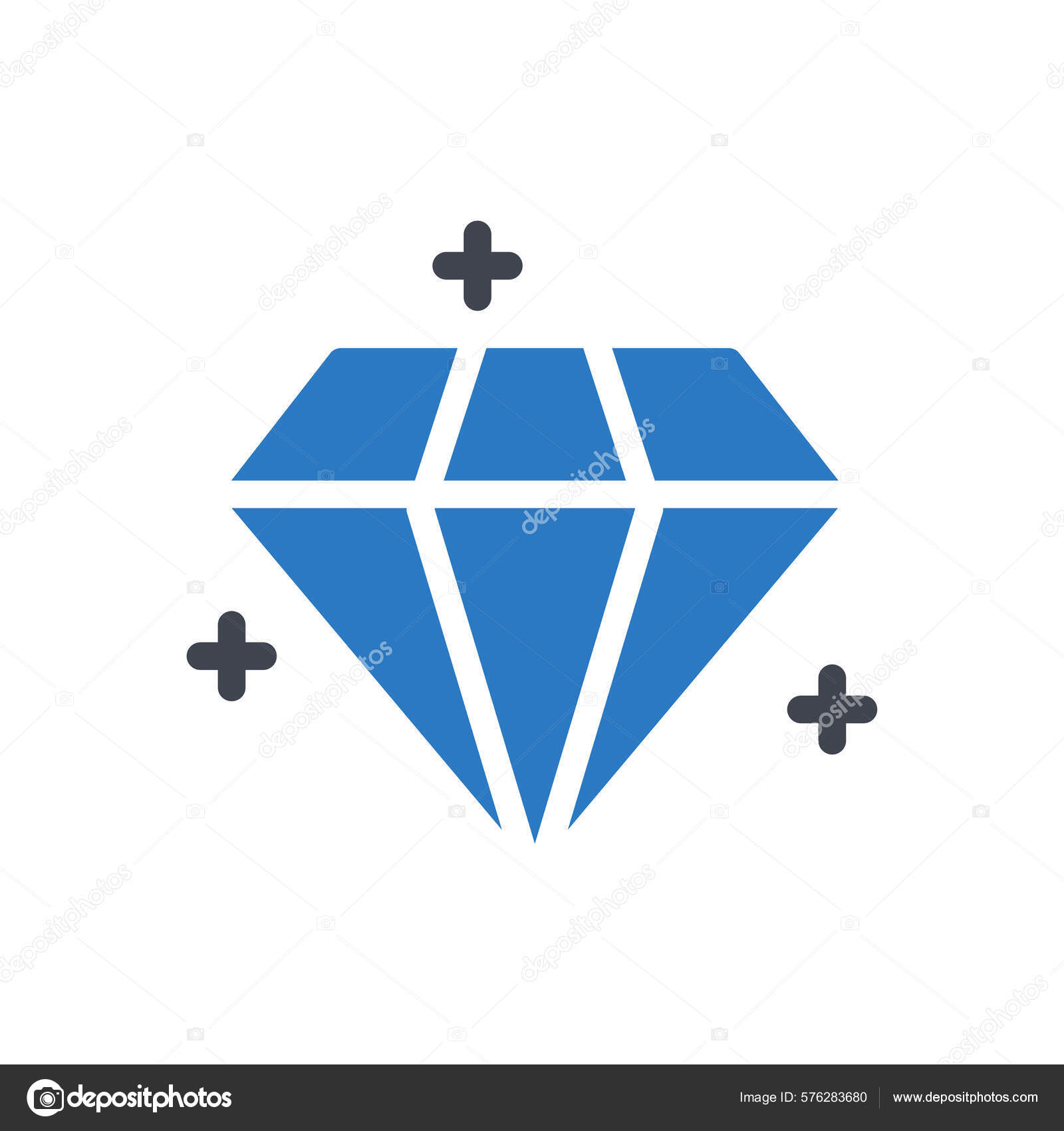 Diamond Vector Illustration Transparent Background Premium Quality ...