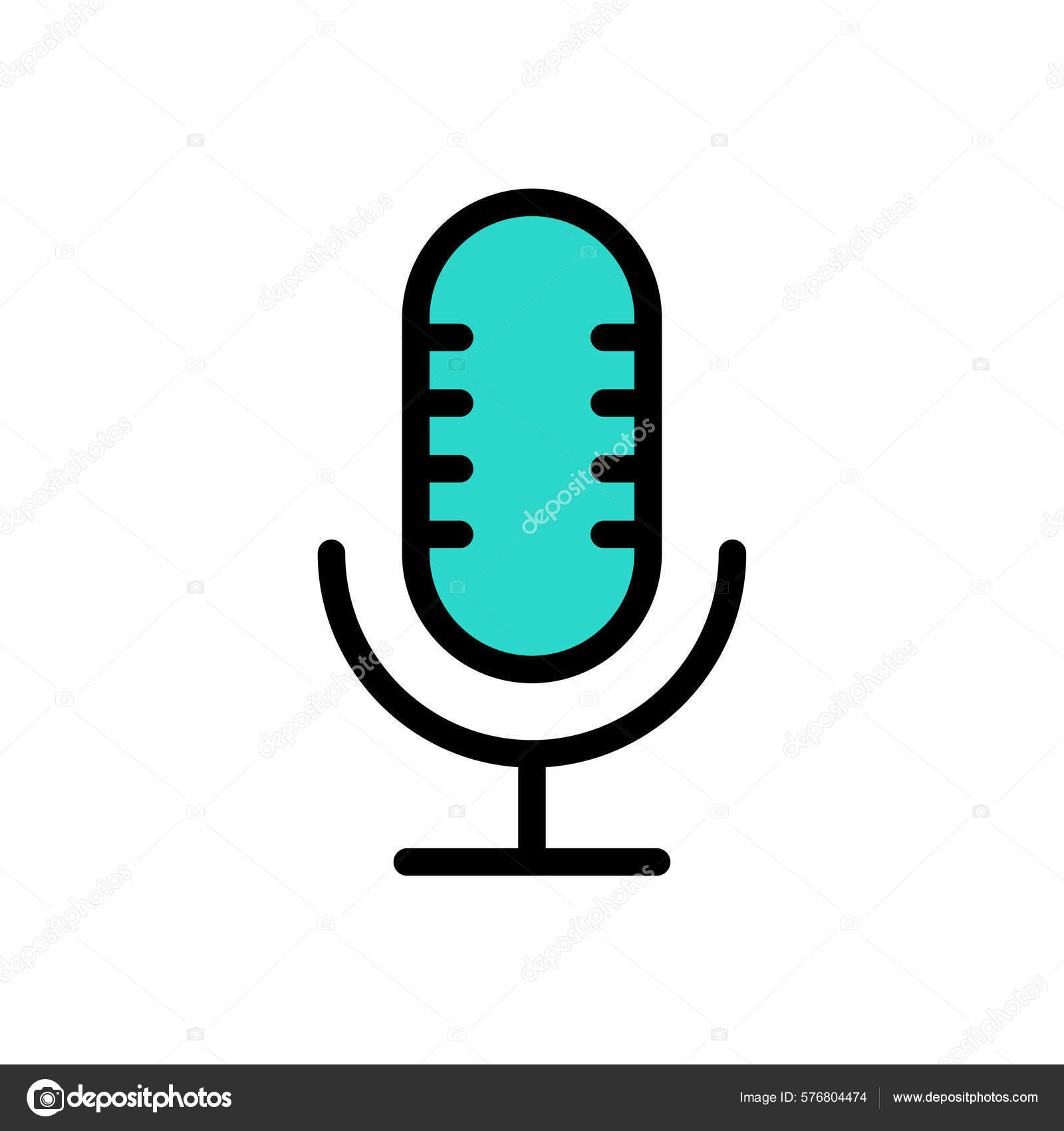 Mike Vector Illustration Transparent Background Premium Quality Symbols ...