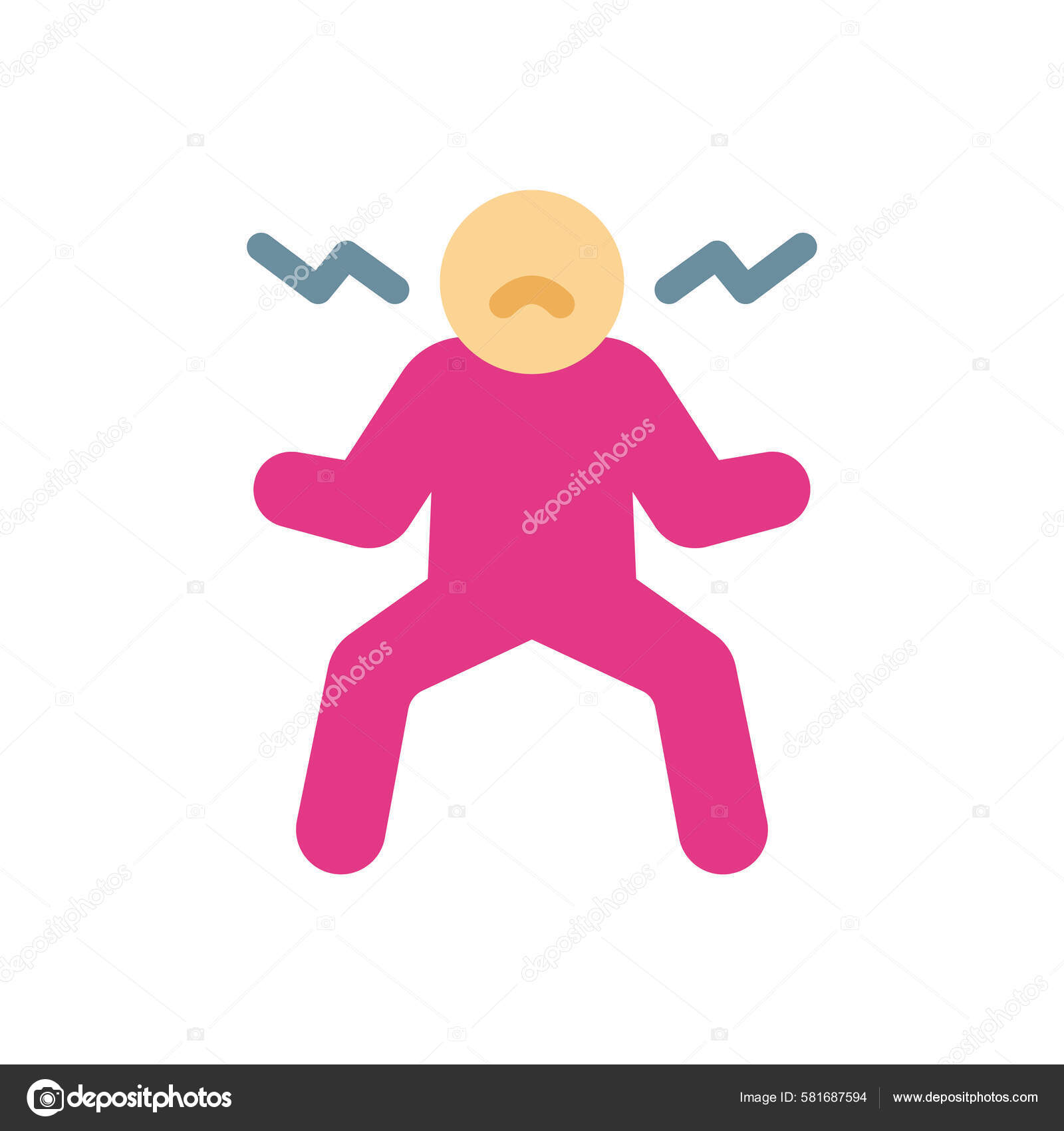 Ferocious Angry Vector Illustration Transparent Background Premium ...