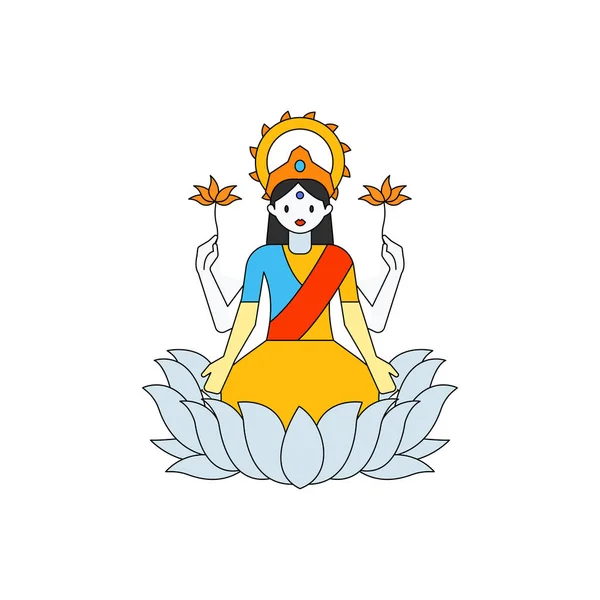 Easy To Draw Goddess Laxmi