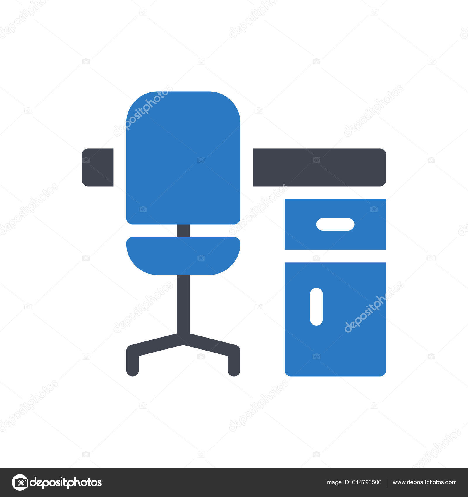 Workplace Vector Illustration Transparent Background Premium Quality ...