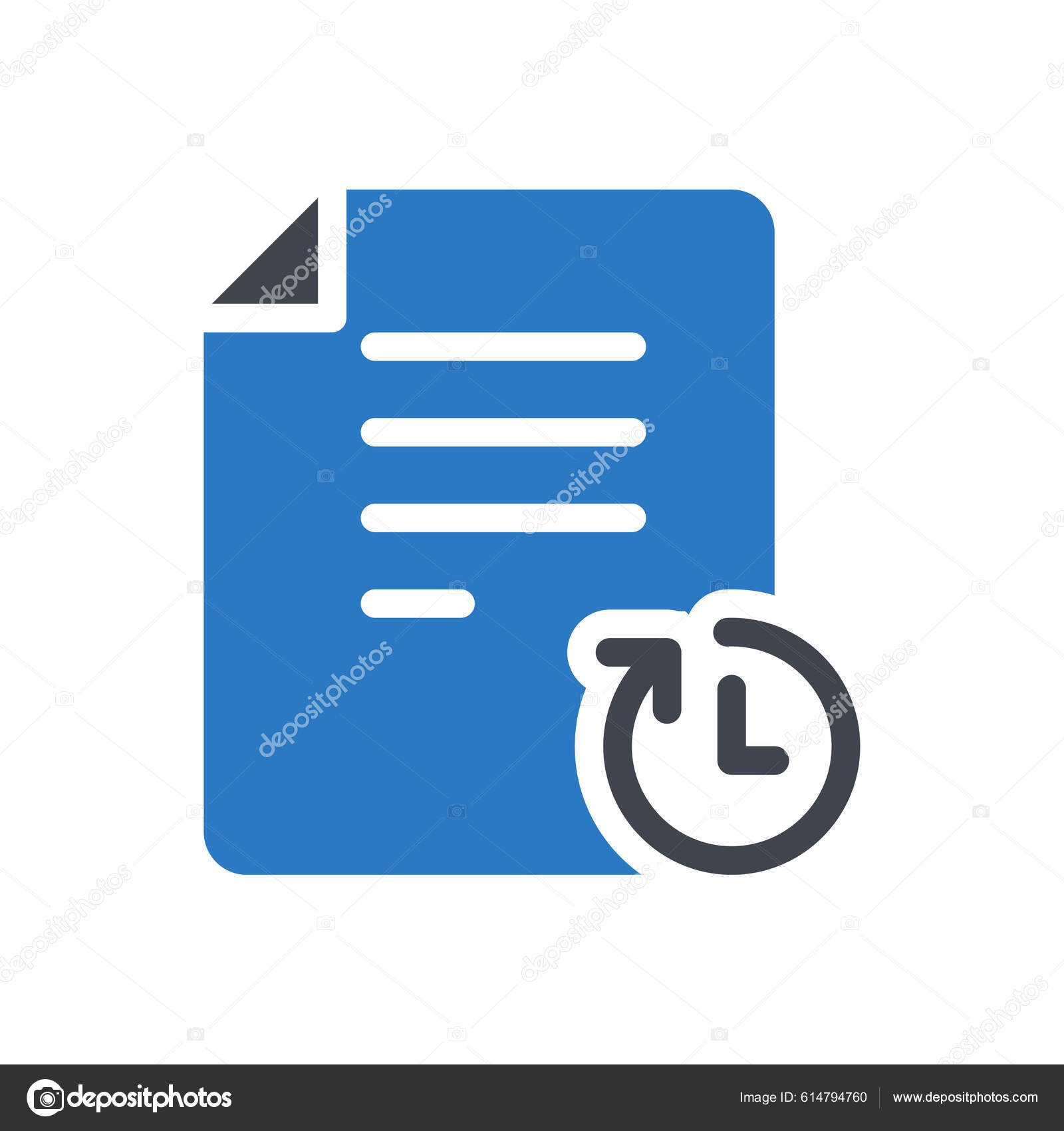 File Reload Vector Illustration Transparent Background Premium Quality Symbols Glyphs Stock ...