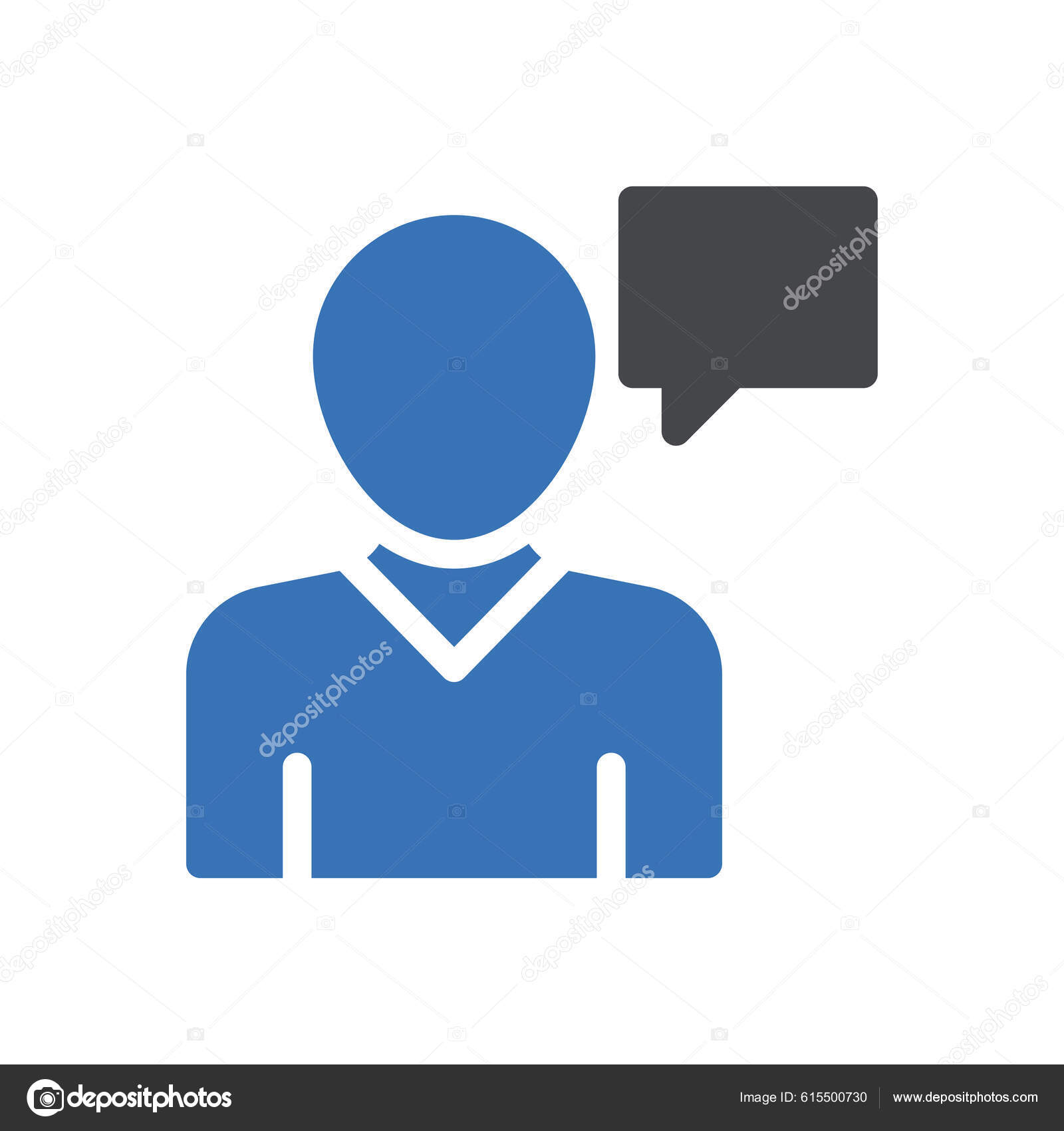 User Chat Vector Illustration Transparent Background Premium Quality Symbols Glyphs Stock Vector ...