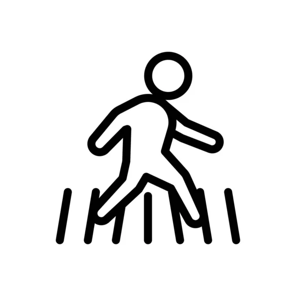 Persona caminando señal imágenes de stock de arte vectorial | Depositphotos