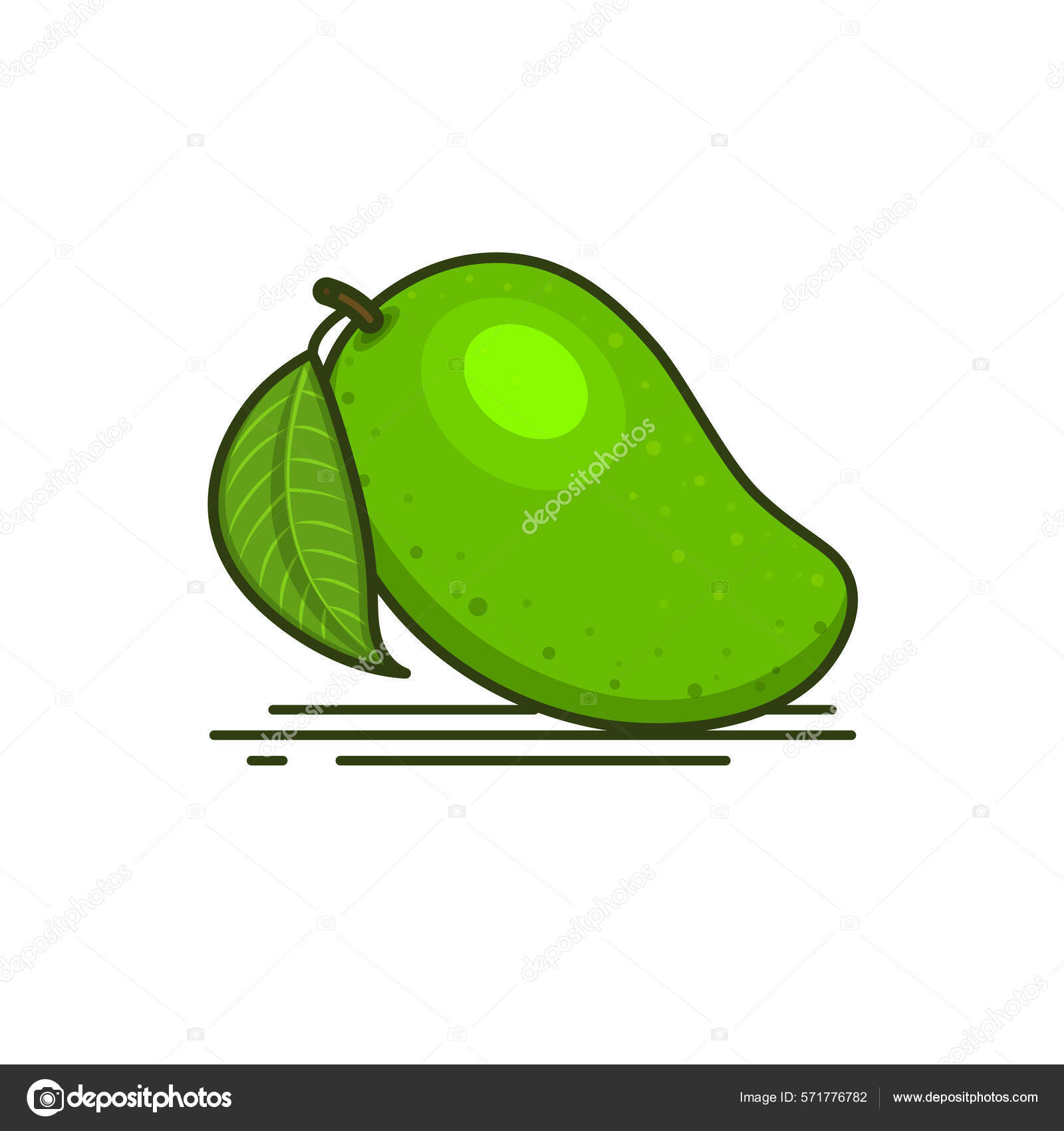 Green Mango Clipart