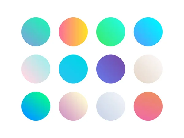 Trendy Soft Color Vector Gradient Set Modern Abstract Backgrounds ...