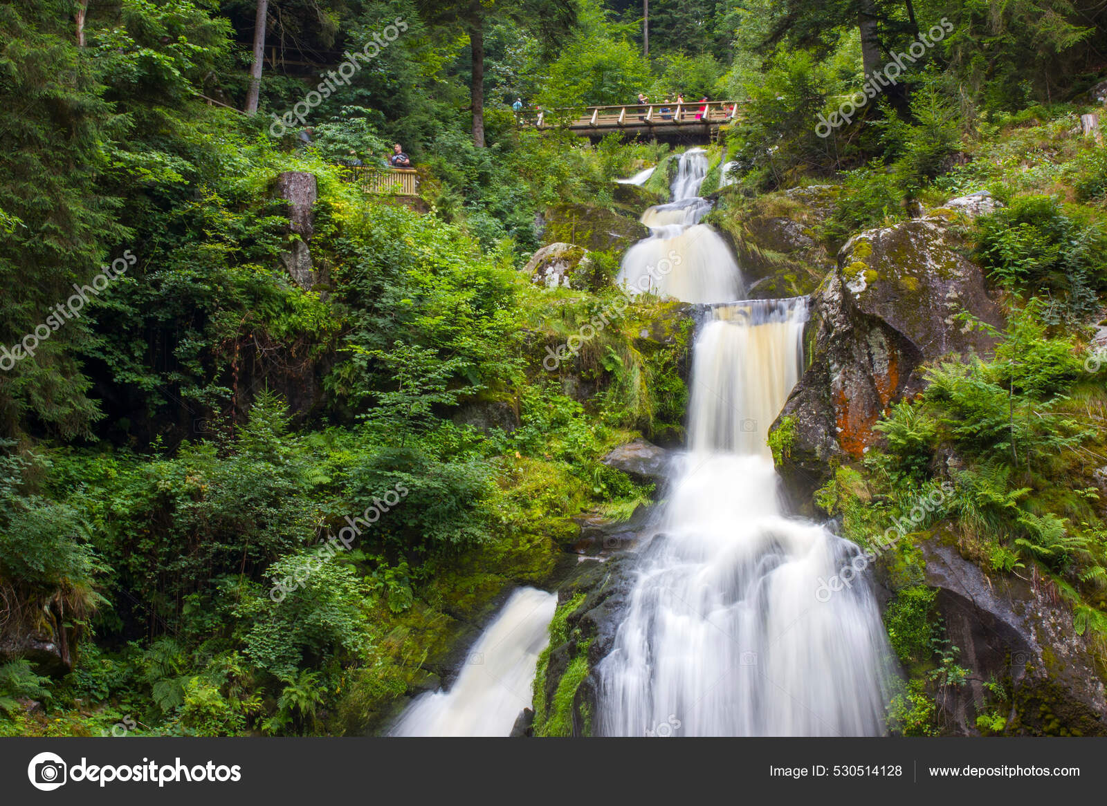 Triberg Falls One Highest Waterfalls Germany Black Forest Region Stock ...